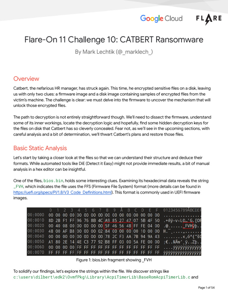 Flare On11 Challenge10 Catbert Ransomware | PDF | Pointer (Computer ...