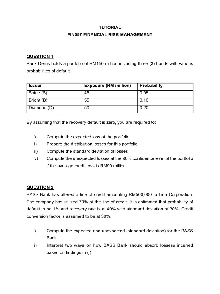 Expected Loss Calculation in Credit Risk | PDF
