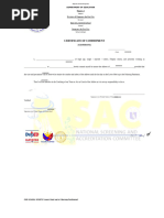 Chaperon Commitment Certificate | PDF