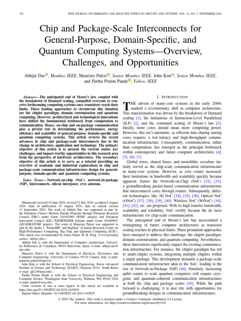 Chip and Package-Scale Interconnects For General-Purpose Domain-Specific and Quantum Computing ...