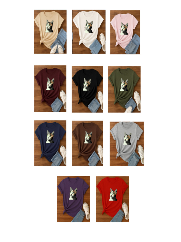 Camiseta Feminia Estampa GATINHO | PDF