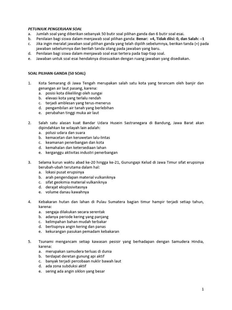 Latihan Soal OSP | PDF