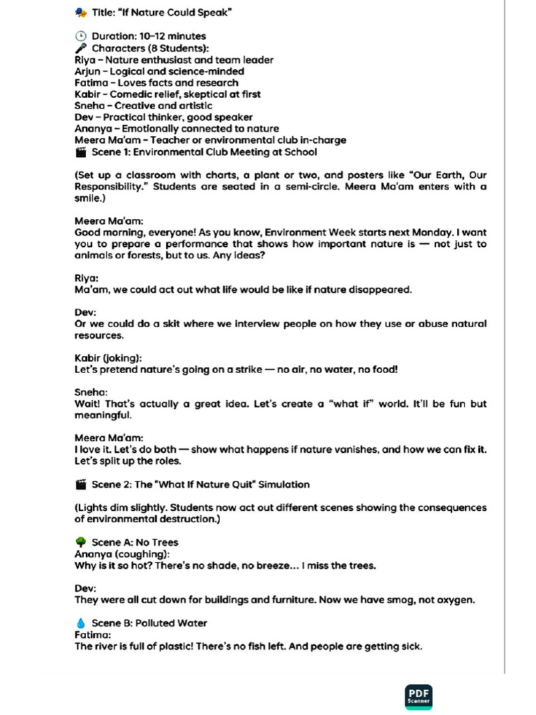 Skit Class 9 | PDF
