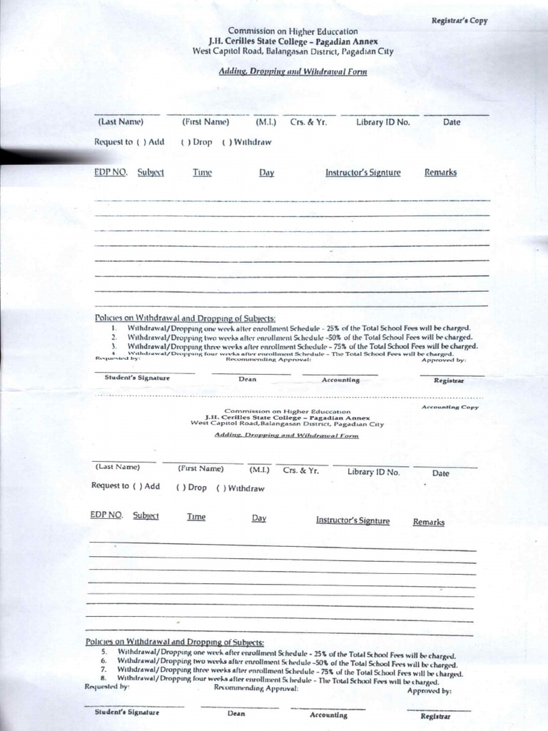 Withdrawal Form | PDF