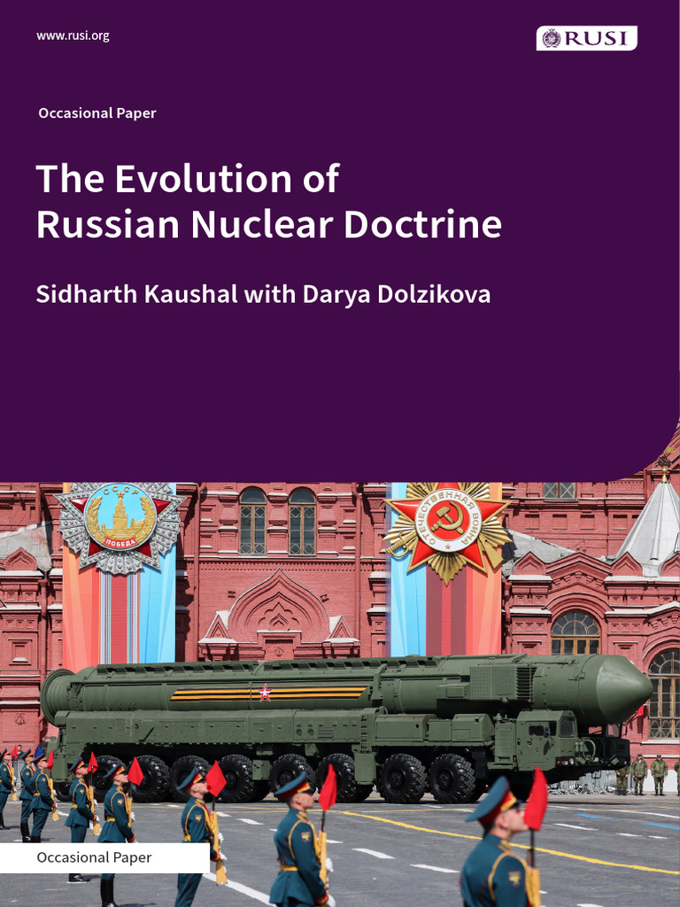 The Evolution of Russian Nuclear Doctrine 0 | PDF | Deterrence Theory ...