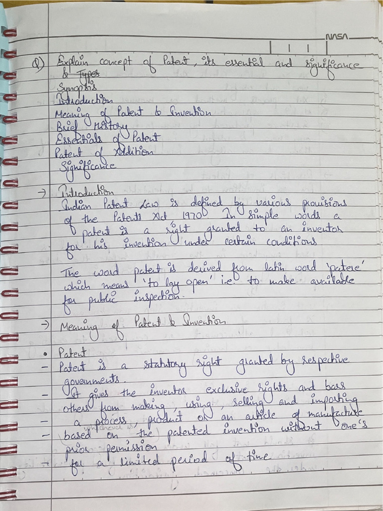 IPR - Notes L | PDF
