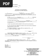 Affidavit For Same Person With Different Names | PDF | Affidavit | Evidence