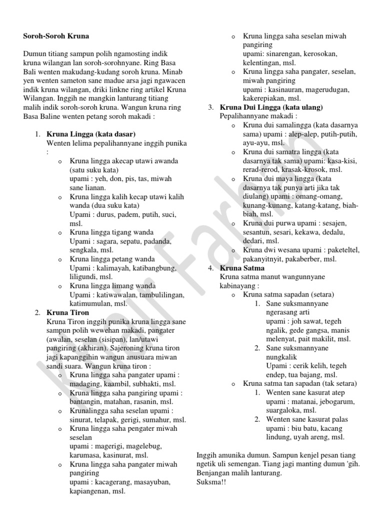 Kruna Bali | PDF | Puisi