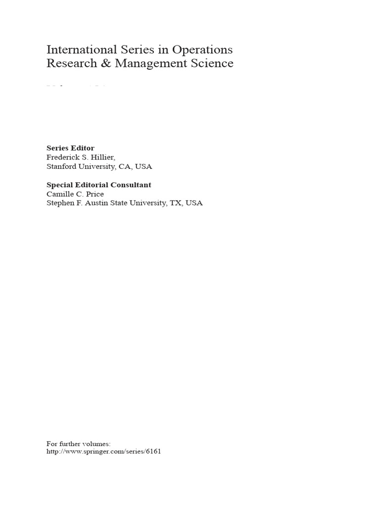 Stochastic Linear Programming (Models, Theory, and Computation) (2nd Edition) Mayer | PDF ...