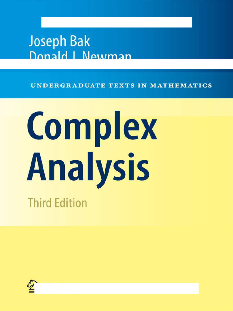 Complex Analysis (3rd Edition) Newman | PDF | Zero Of A Function ...