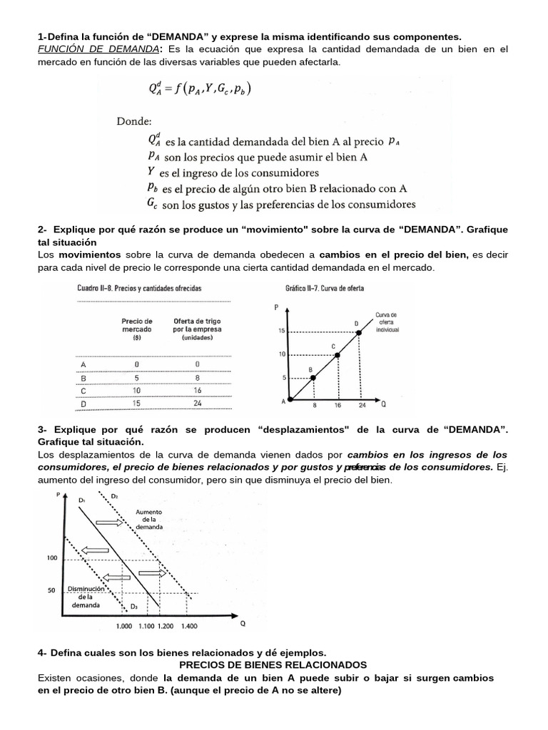 Función y Elasticidad de Demanda y Oferta | PDF | Elasticidad (economía ...