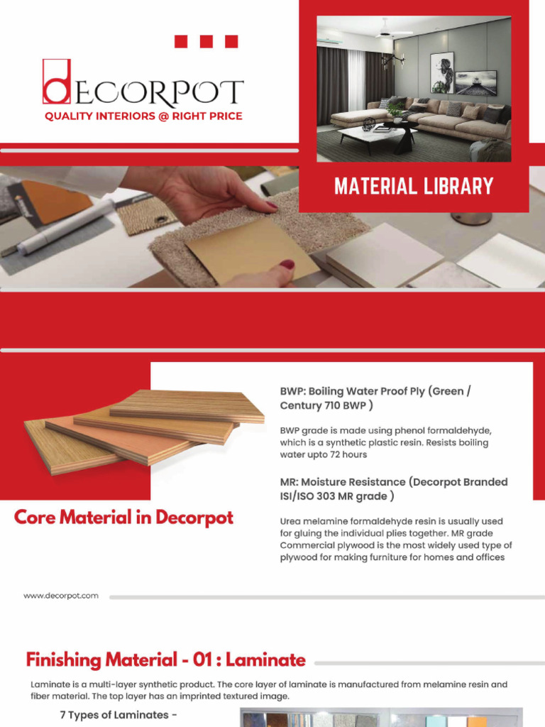 DECORPOT Material Specification's | PDF