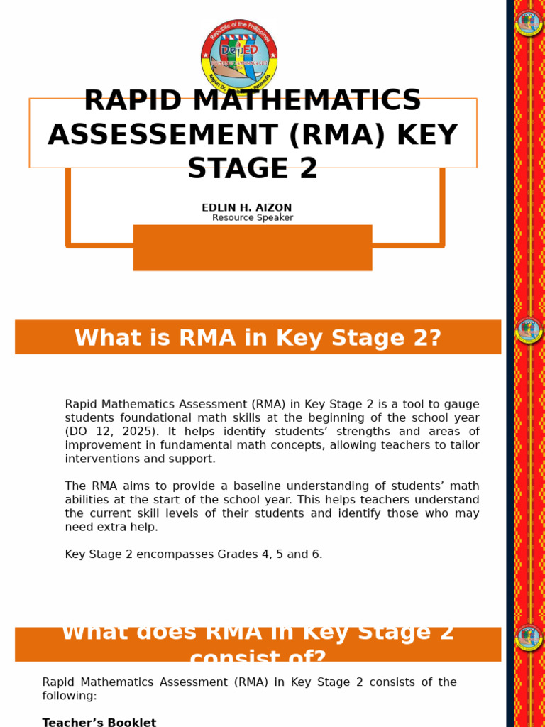 RMA Key Stage 2 Mathematics Assessment | PDF | Cognition | Teaching
