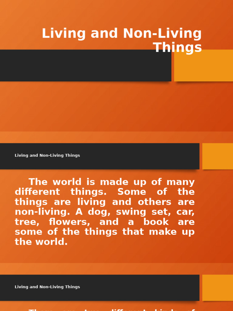 science reading com. living and non-living | PDF | Foods | Dogs
