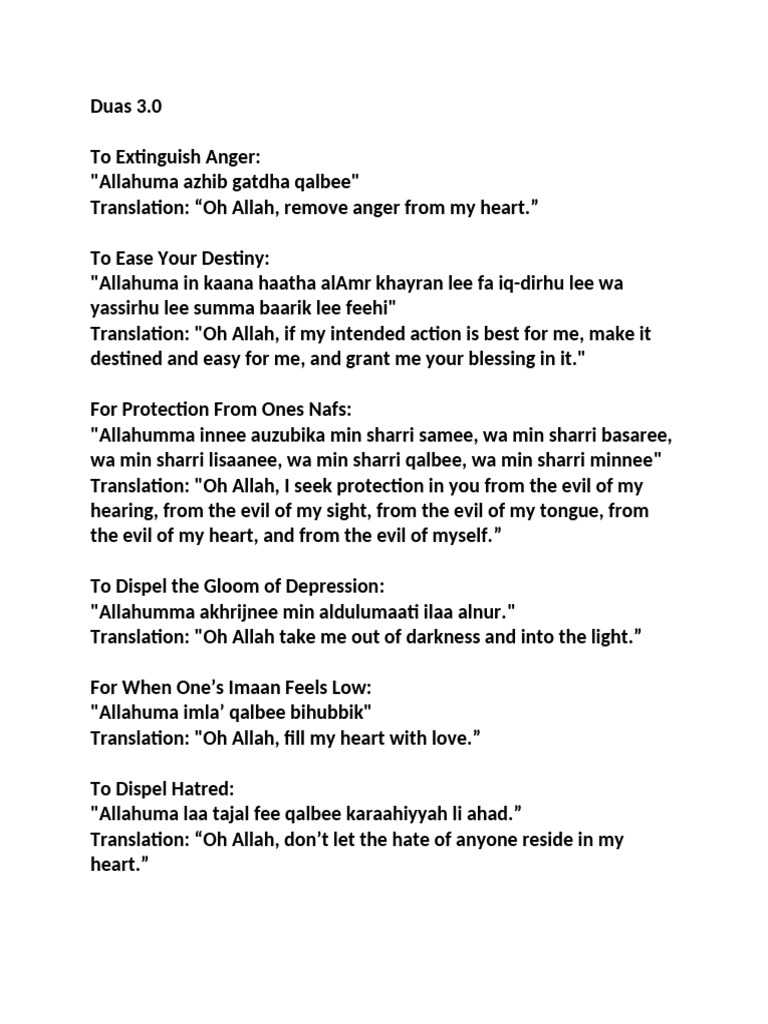 Duas (Updated 022025) | PDF