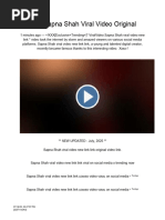 Sapna Shah Viral Video - Watch The Original Leaked Tape + Full Video Link | PDF