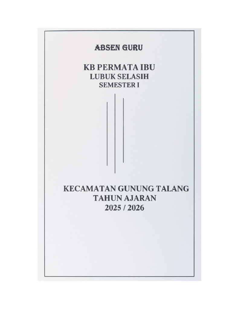 Absen Guru 2025 2026 | PDF
