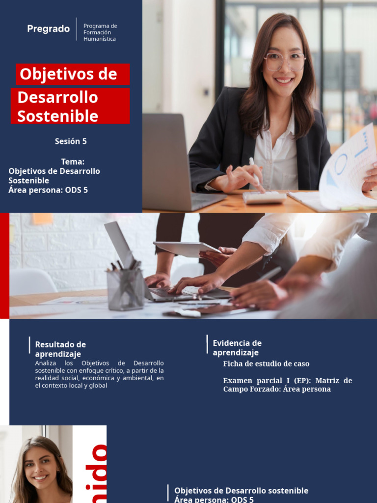 Sesión 5 Tema: Objetivos de Desarrollo Sostenible Área Persona: ODS 5 | PDF | Igualdad de género ...