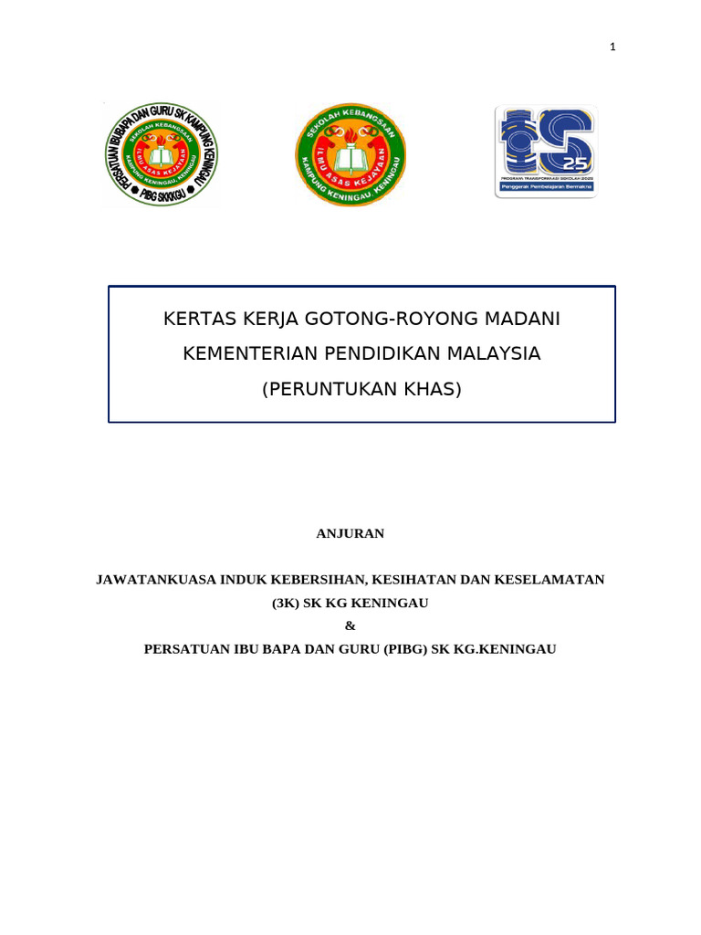 Kertas Kerja Goro Madani 2025 | PDF