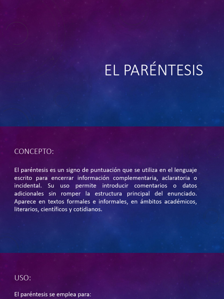 El Paréntesis (Grupo4) | PDF | Puntuación | Soporte