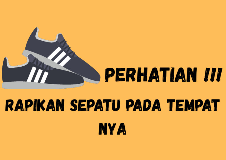 Rapikan Sepatu Pada Tempat Nya | PDF