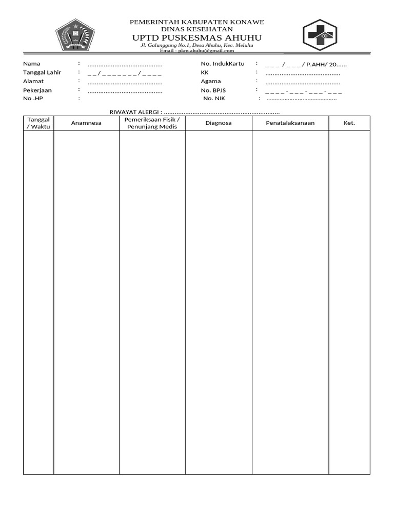 Status Pasien Hal. 1 | PDF
