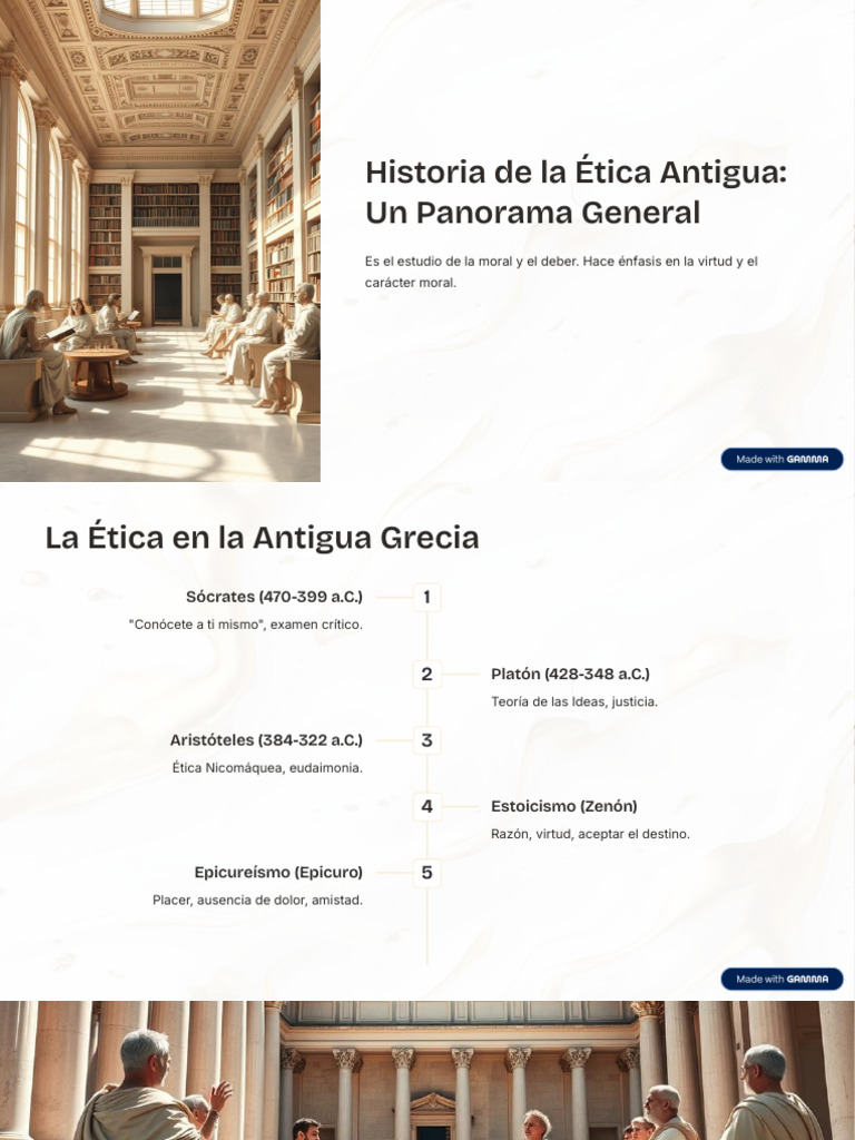 Historia de La Etica Antigua Un Panorama General | PDF