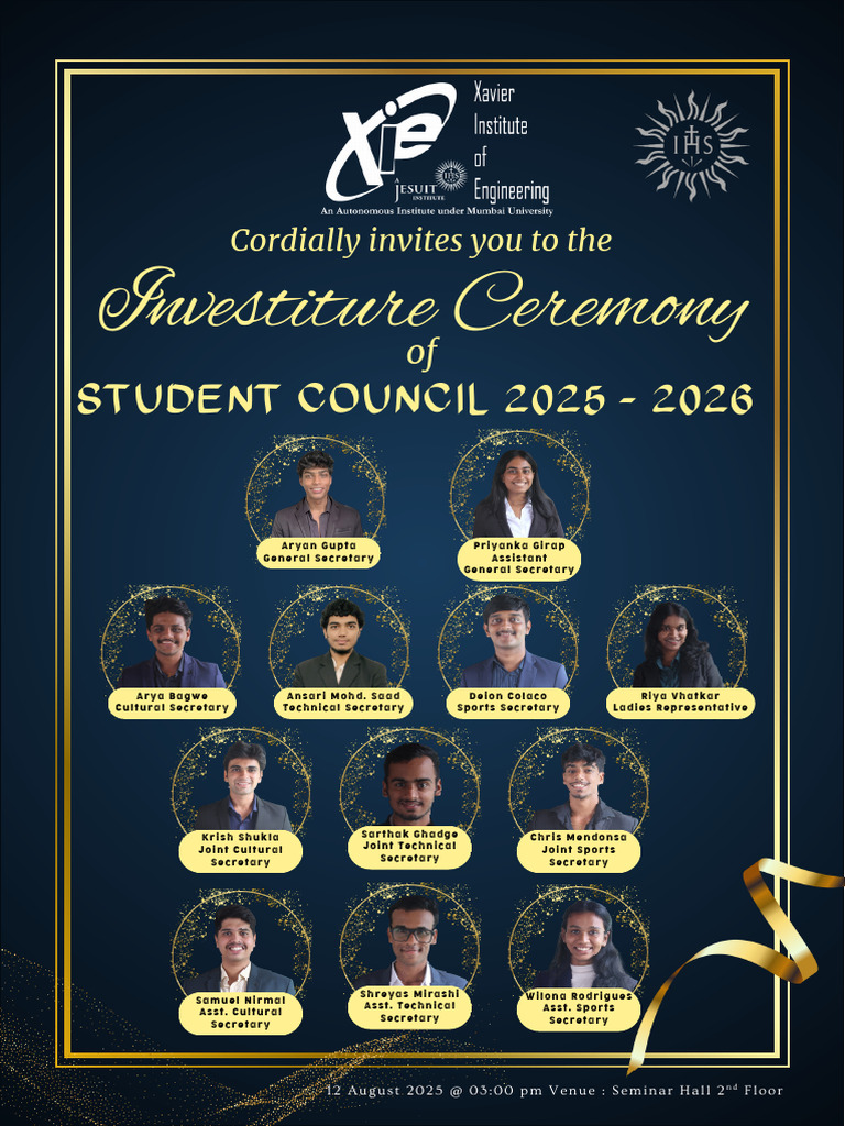 Invitation of Investiture ceremony 2025-26 | PDF