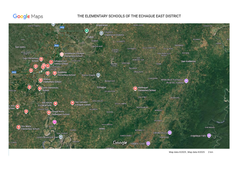 The Elementary Schools of The Echague East District - Google Maps | PDF