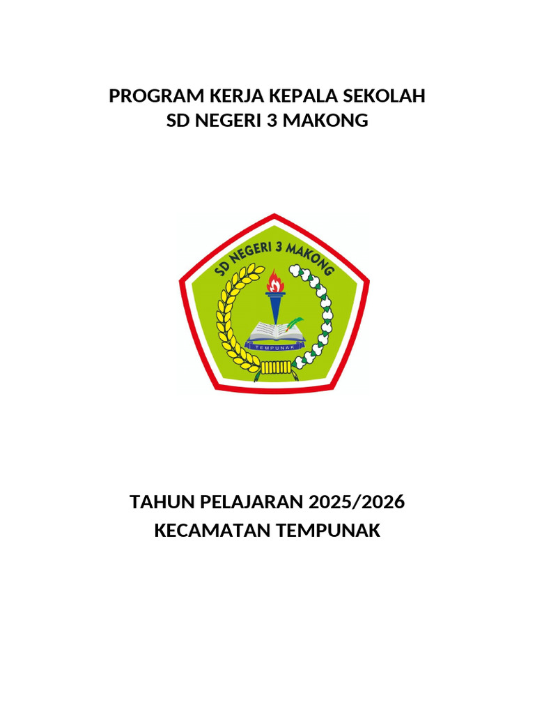 Program Kerja Kepala Sekolah Kaper | PDF