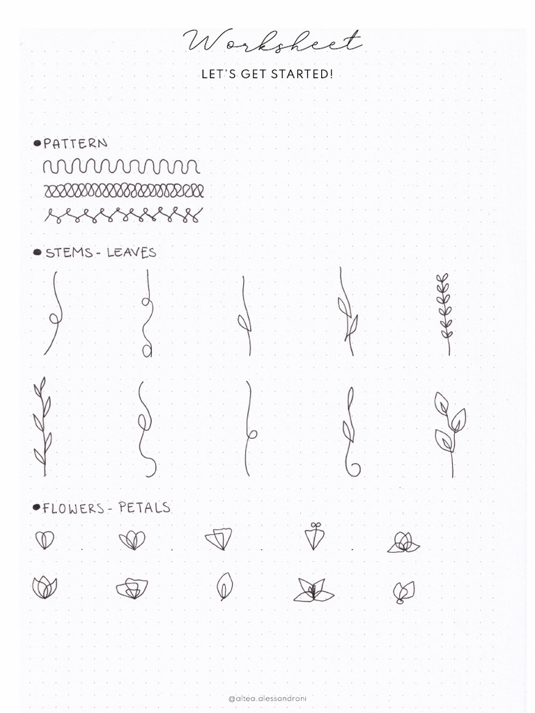 Worksheet-One Line Drawing PDF | PDF