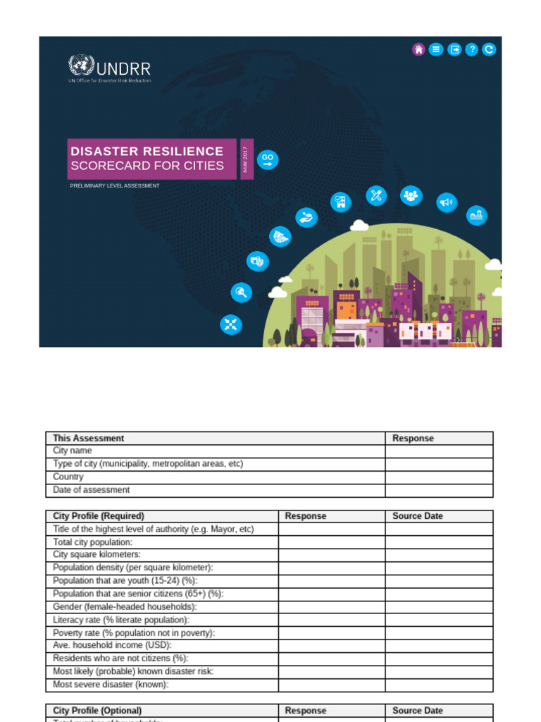 Disaster Resilience Scorecard Overview | PDF | Cost Of Living ...