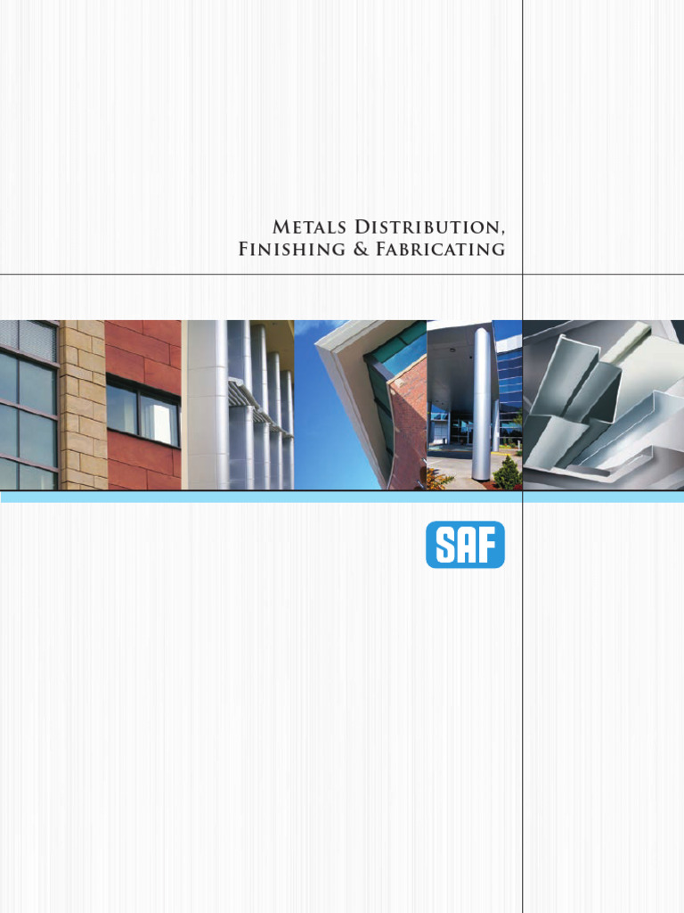 SAF Aluminum Extrusions & Finishing Services | PDF | Metal Fabrication ...