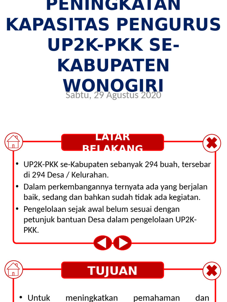 Peningkatan Kapasitas Pengurus Up2k-Pkk | PDF