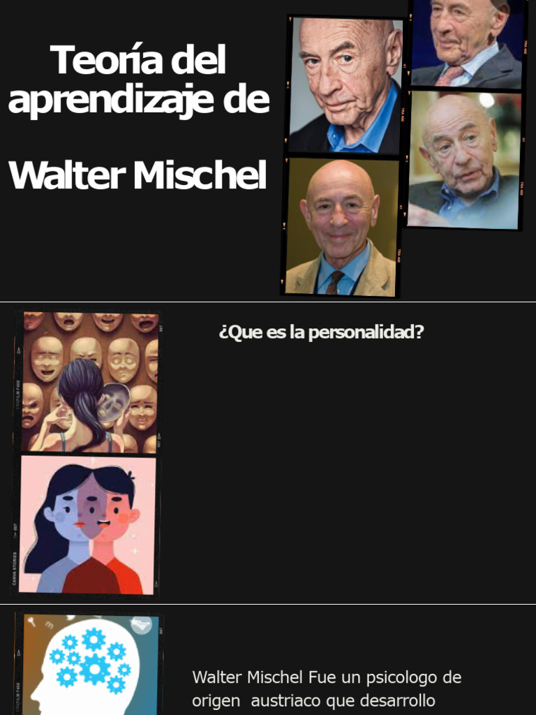 G7 T - Aprendizaje (Walter Mischel) | PDF | Psicología de la ...