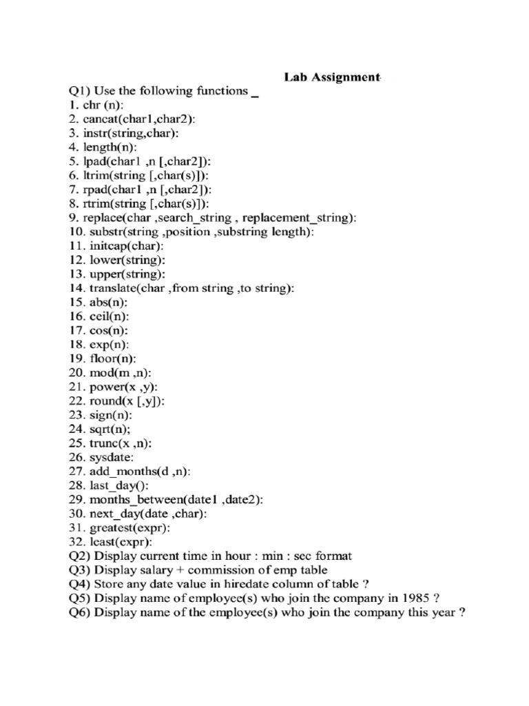 DBMS Lab Assignment-2 | PDF