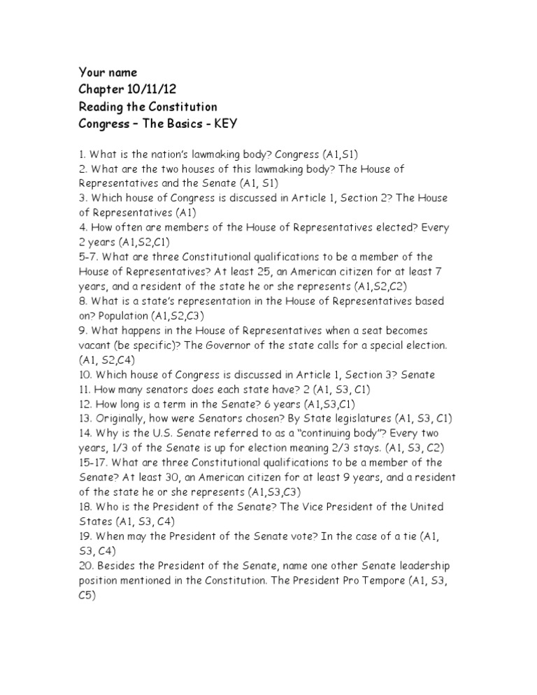 Understanding Congress: Structure & Roles | PDF | Social Science