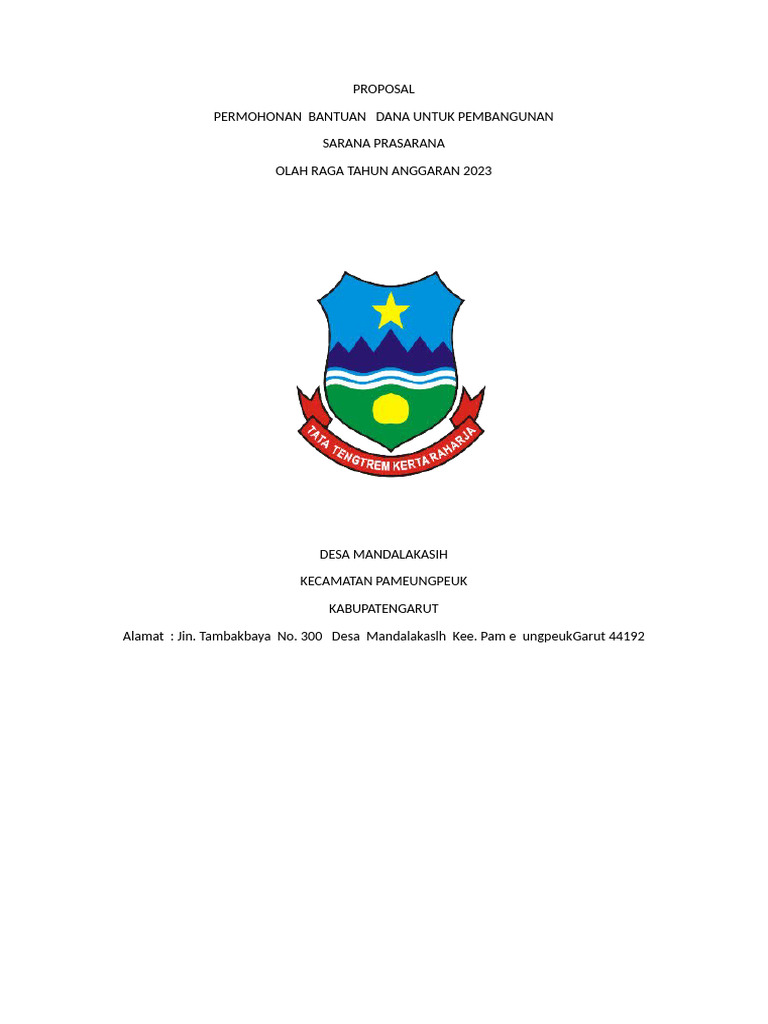 Proposal Lap Volly | PDF