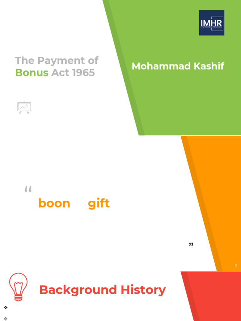 The Payment of Bonus Act | PDF | Salary | Employment