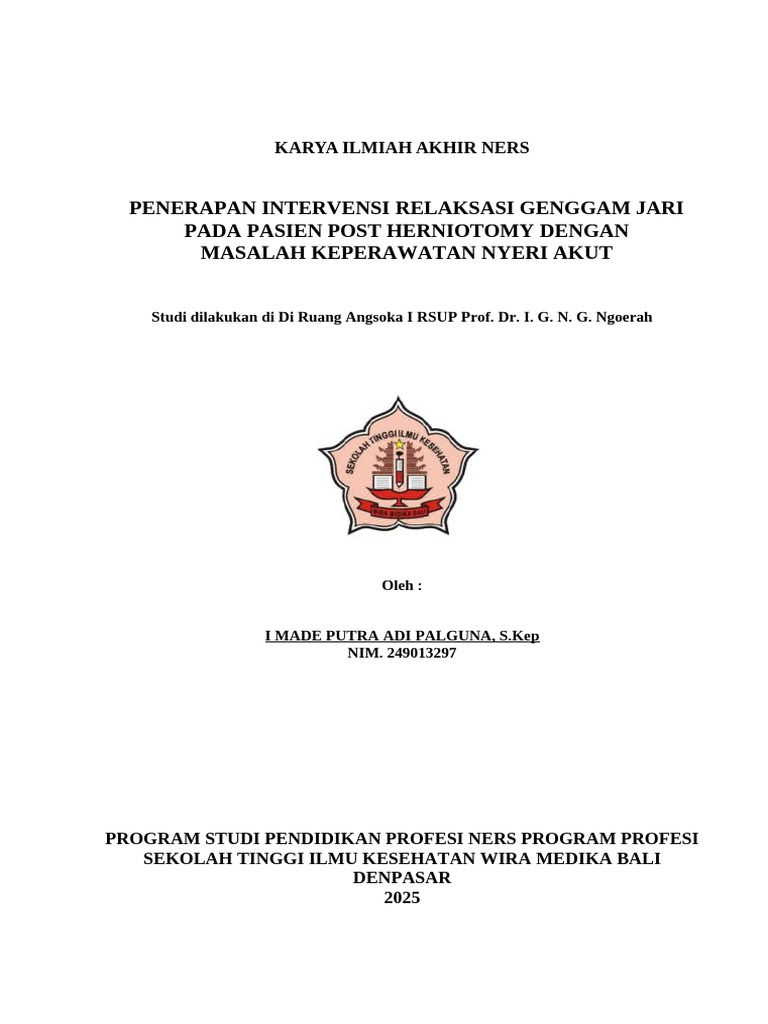 Kian I Made Putra Adi Palguna, Post Ujian | PDF