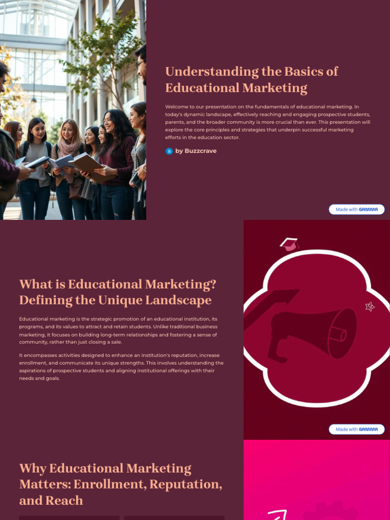 Fundamentals of Educational Marketing | PDF | Marketing | Reputation