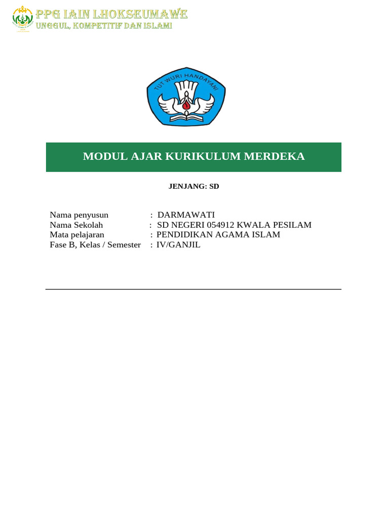 Modul Ajar PBL Darma | PDF