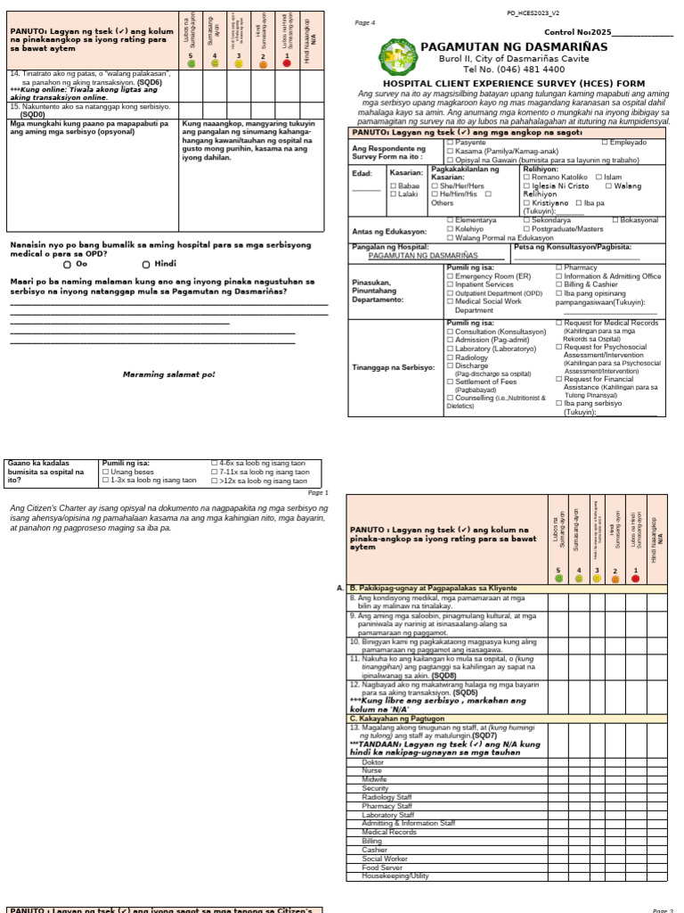 Hces Form 2025 - v2 | PDF