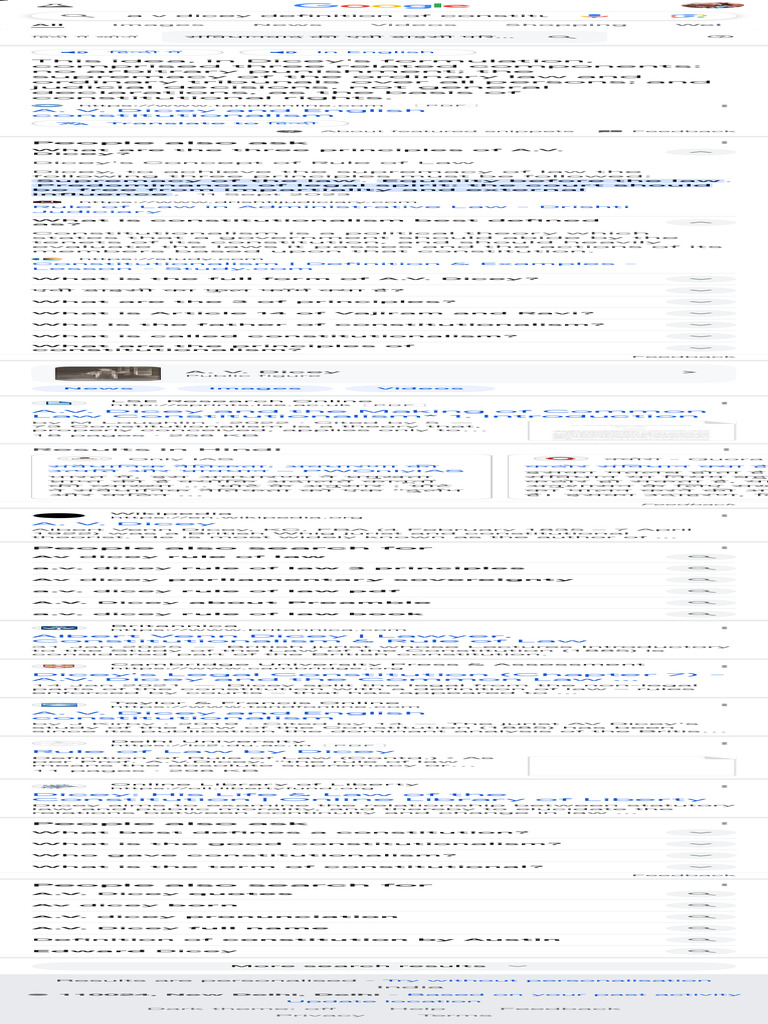 A V Dicey Definition of Constitutionalism - Google Search | PDF | Rule ...