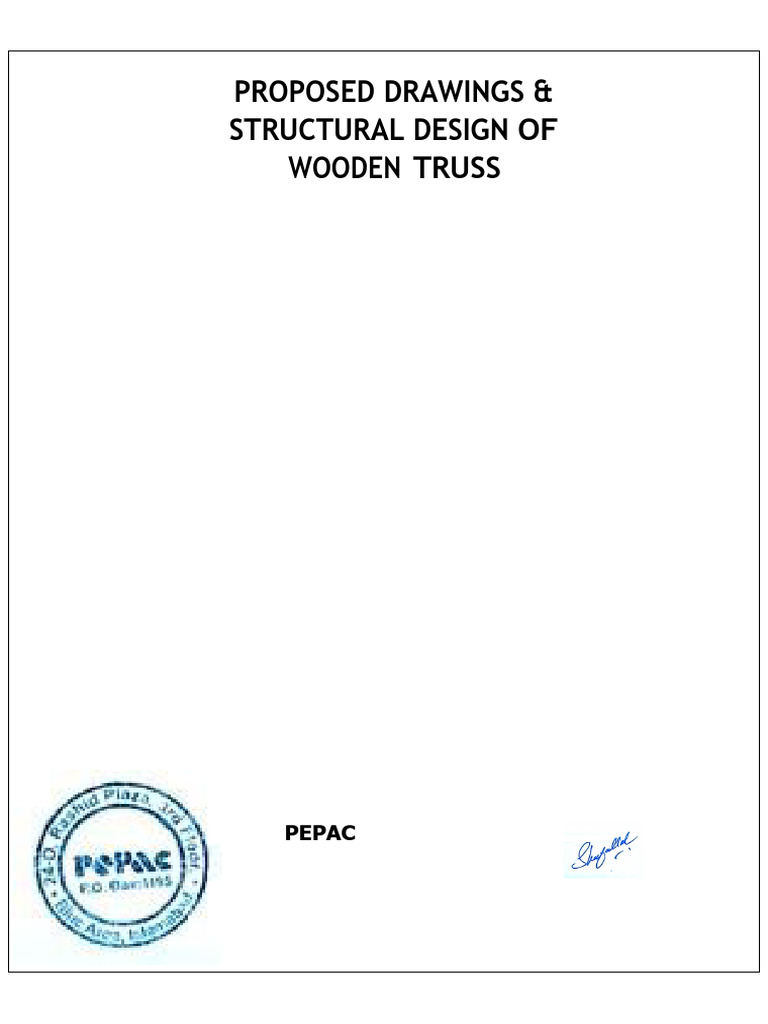 Wooden Truss Drawings 1 | PDF