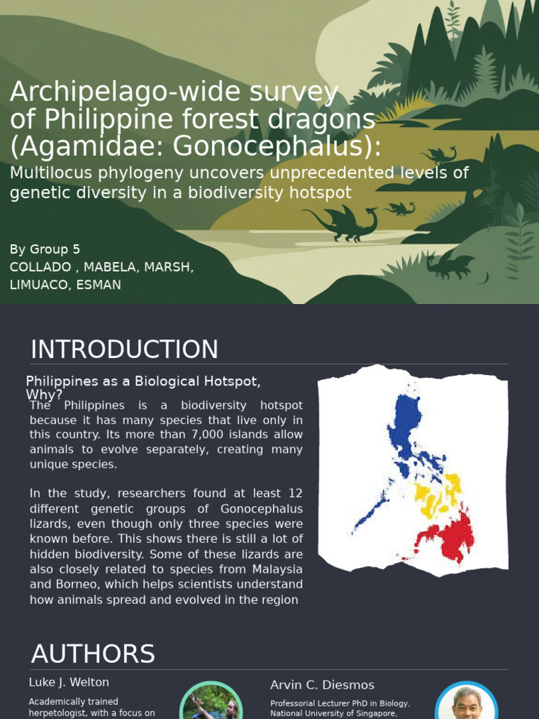 Archipelago-Wide Survey of Philippine Forest Dragons (Agamidae Gonocephalus) | PDF ...