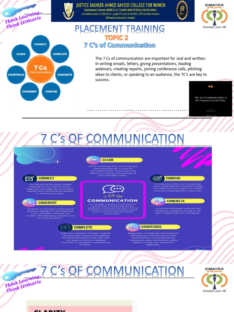 Mastering the 7 Cs of Communication | PDF | Communication | Human ...