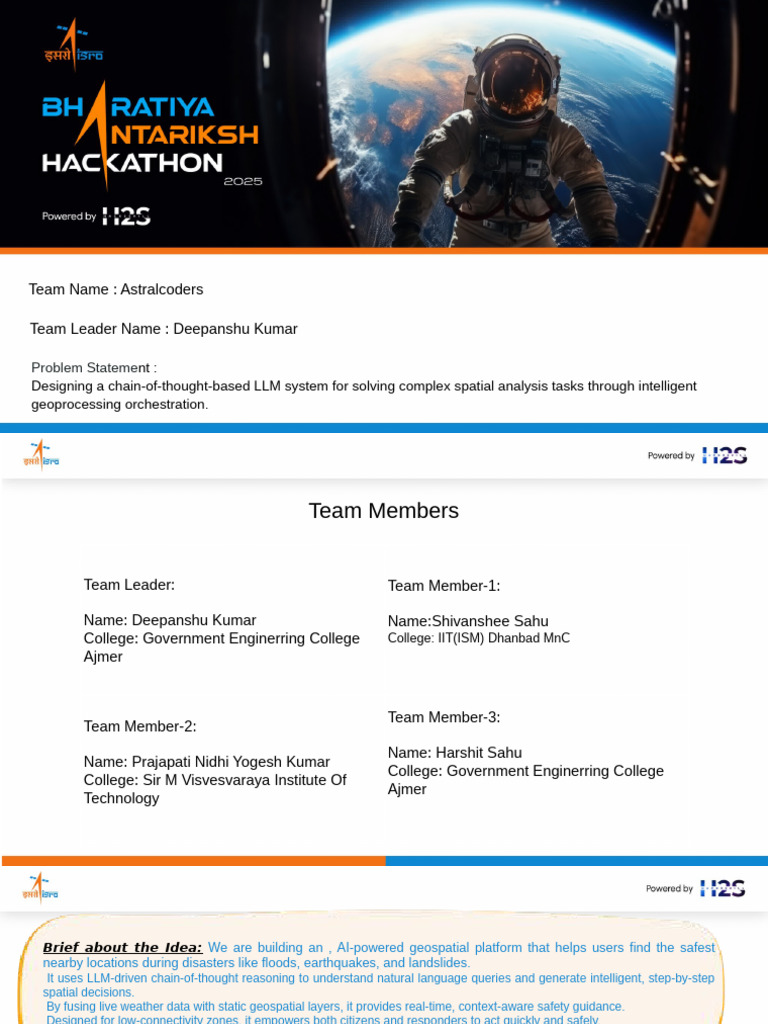 Bharatiya Antariksh Hackathon 2025 Idea Submission PPT - PPTX - 20250709 - 151012 - 0000 | PDF ...