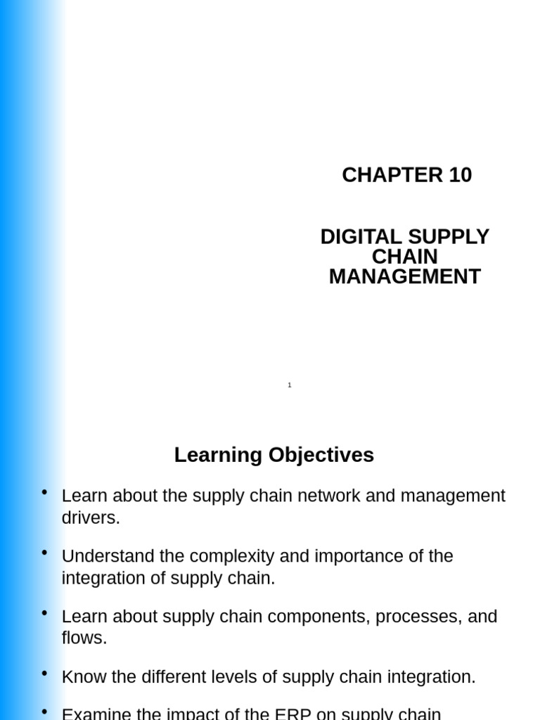 Chapter 10-Digital Supply Chain | PDF | Supply Chain Management ...