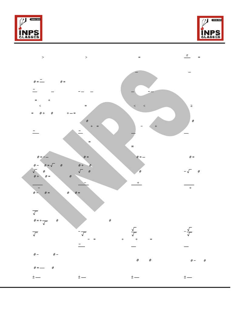 Trigonometric Ratio Assignments | PDF | Trigonometric Functions | Complex Analysis